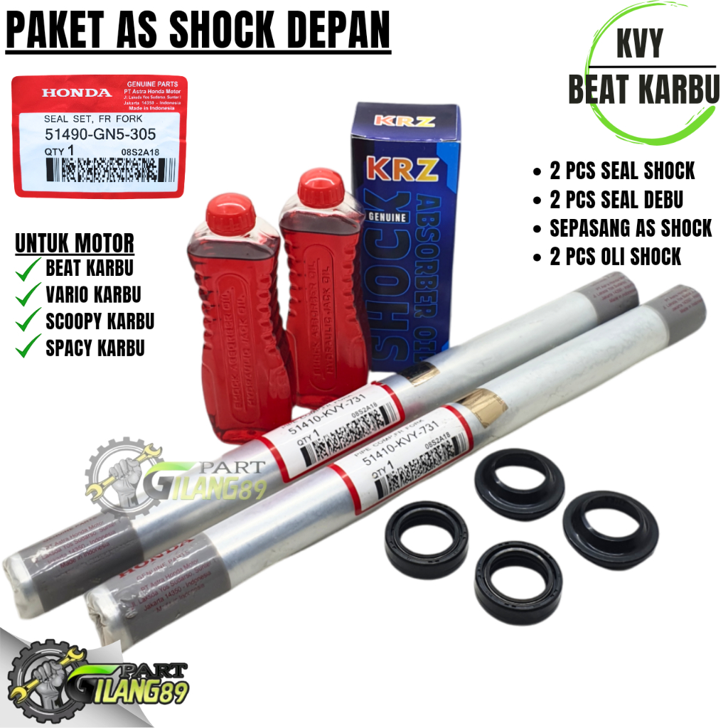 Jual PAKET AS SHOCK BEAT KVY / VARIO 110 KARBU / TECHNO / SCOOPY ...