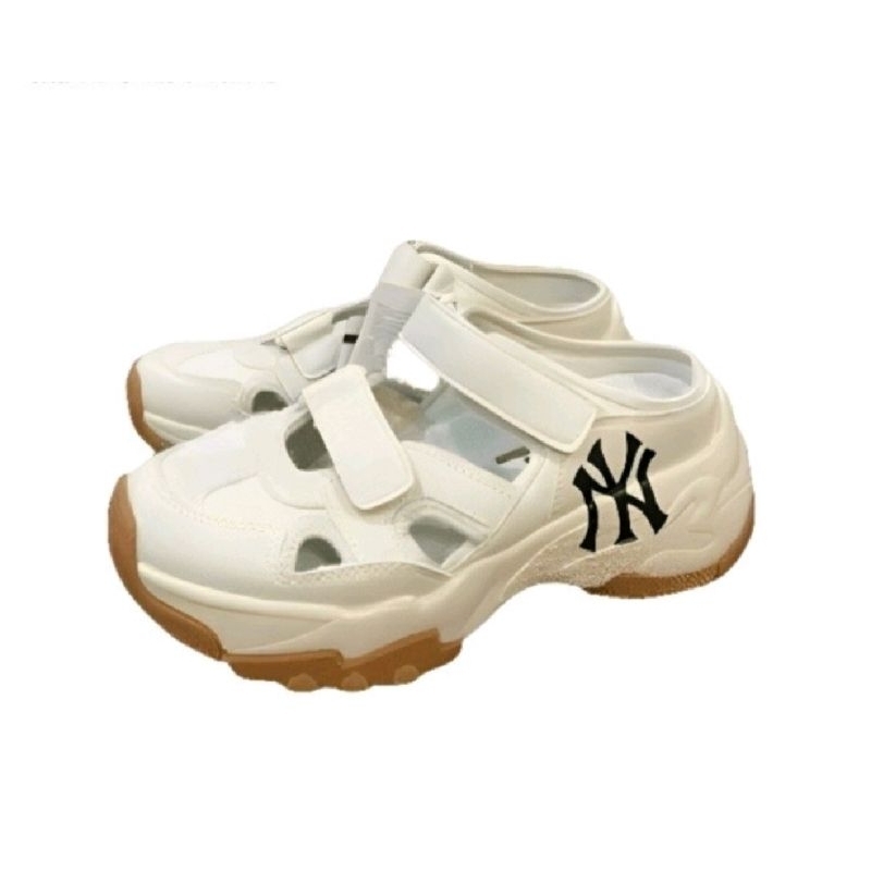 Jual Sepatu Slop MLB Bigball Chunky NY Yankees Mask Cream / MLB ...