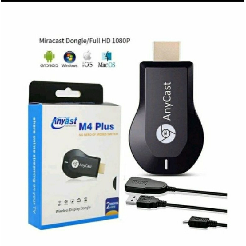Jual Anycast M4 Plus Dongle Hdmi Usb Wireless Wifi Display Receiver | Shopee Indonesia