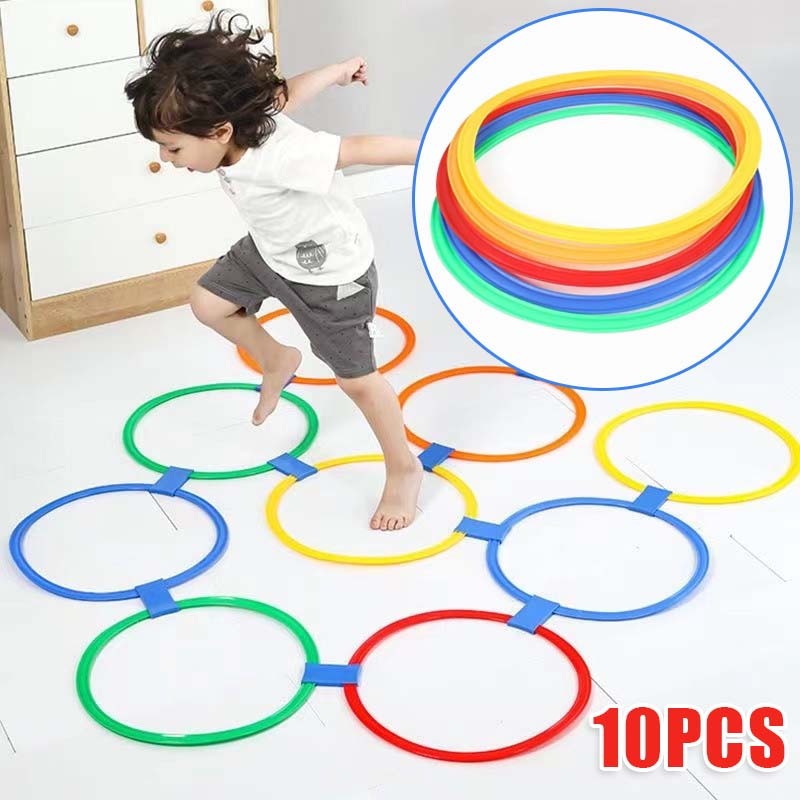 Jual 10pcs Mainan Jingkat Hopscotch Ring Ring Lompat Anak 38mm Mainan ...