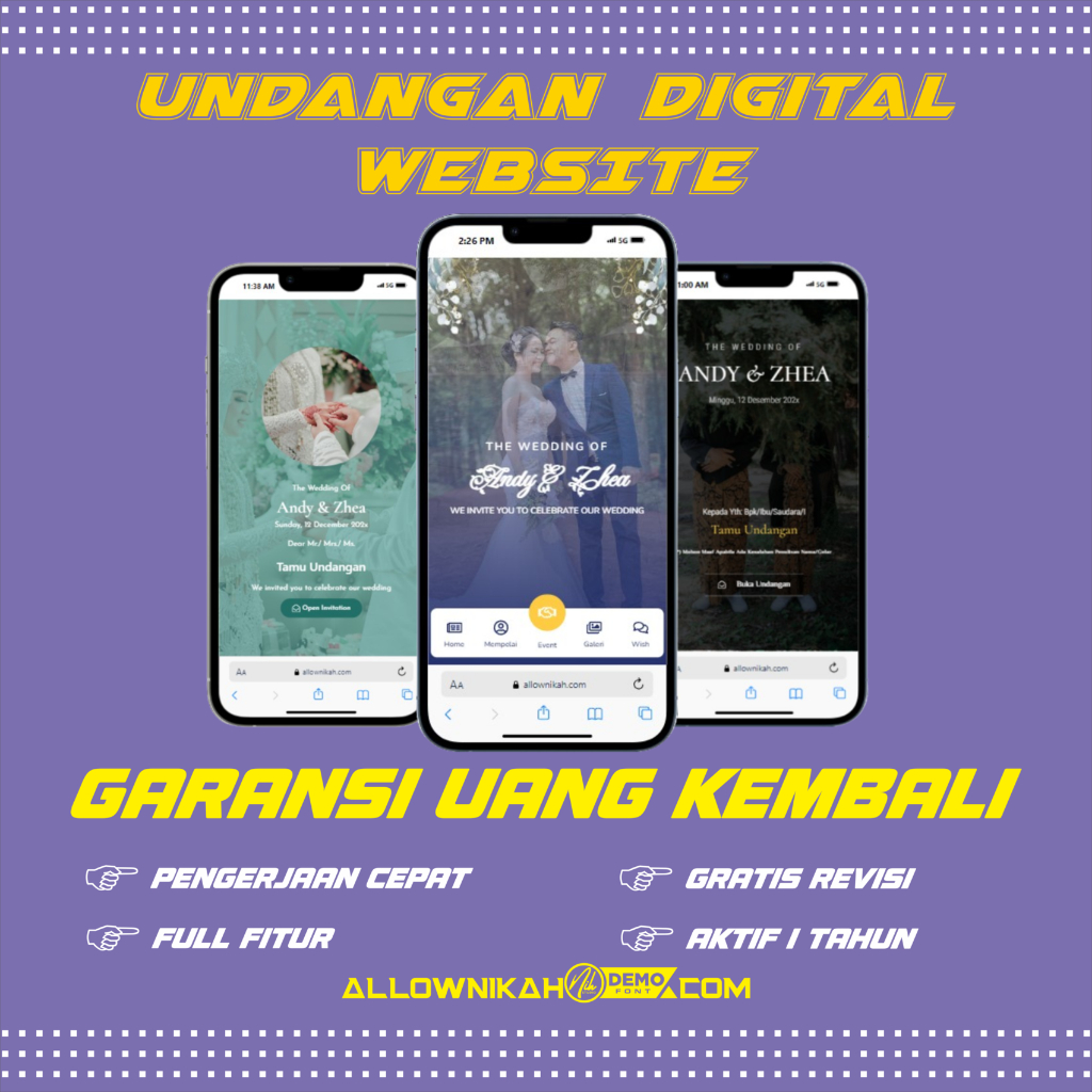 Jual Undangan Pernikahan Digital Tema Gunungan Wayang | Shopee Indonesia