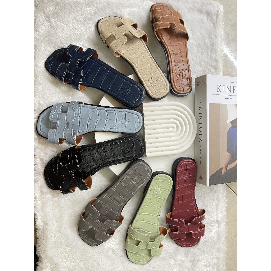 Jual Sandal Hrms Croco Viral - Sandal Kekinian - Sandal Modern - Sandal ...