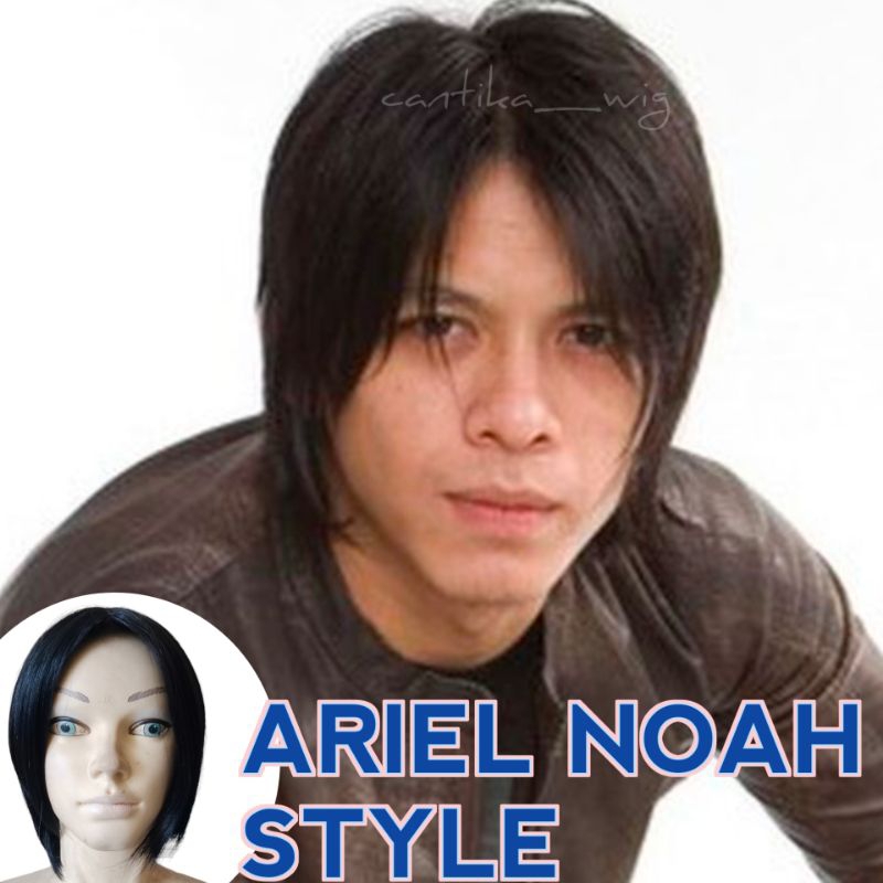 Jual Wig Pria Rambut Pendek Belahan Tengah Permanen Model Ariel Noah ...