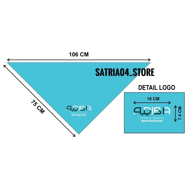 Jual slayer sablon custom logo/slayer ospek/syal printing/sublim/slayer ...