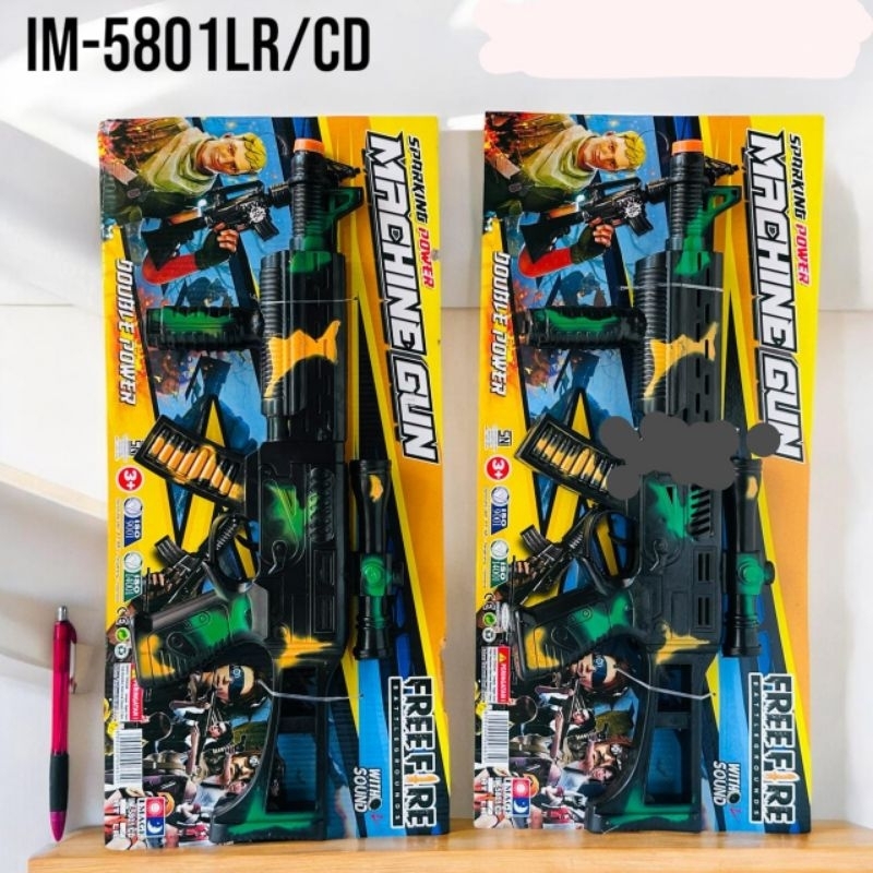 Jual FAMILY TOYS PISTOL KROTOK DORENG PISTOL MACHIN GUN POWER SPARKING ...