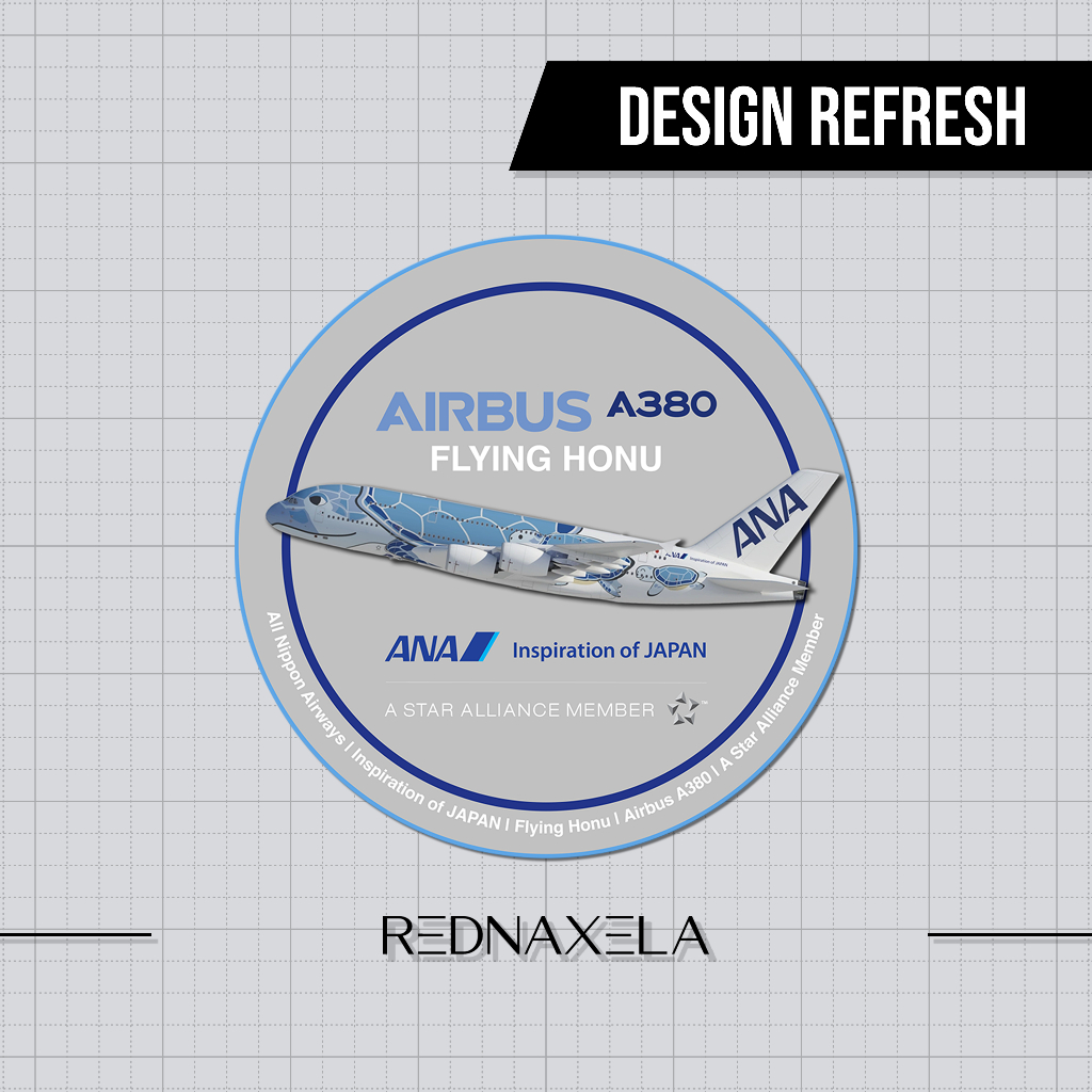 Jual Stiker Vinyl All Nippon Airways Aircraft Model ANA Hawaii Flying ...