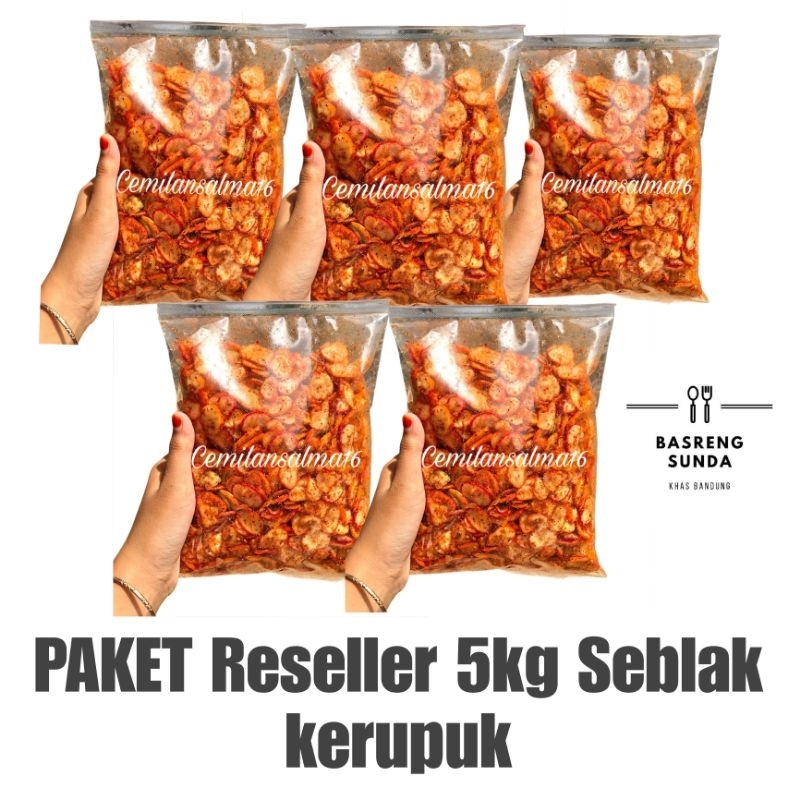 Jual (PAKET RESELLER 5 KG) Seblak kering kemplang seblak kering Extra ...