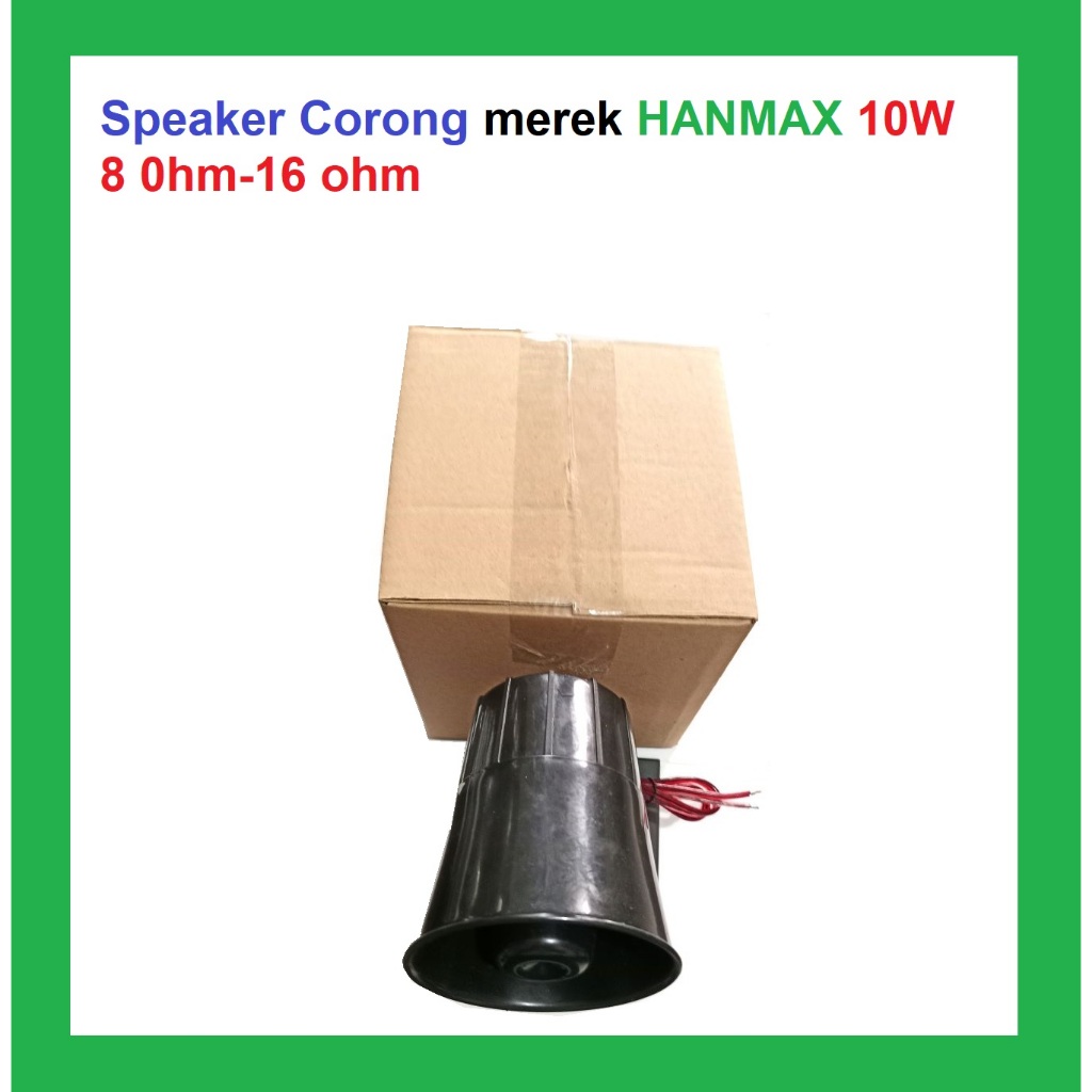Jual Speaker Corong merek HANMAX 10W 8 ohm-16 ohm | Shopee Indonesia