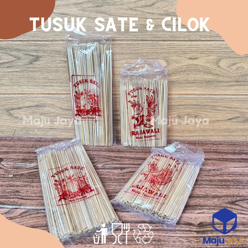 Jual Tusuk Sate 20 cm & Tusuk Cilok Bambu 15 cm / Tusuk Pentol / Tusuk ...