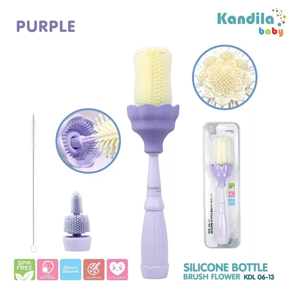 Jual MAK345 KANDILA SIKAT BABY BOTTLE BRUSH WITH SUCTION CUP BASE KDL06 ...