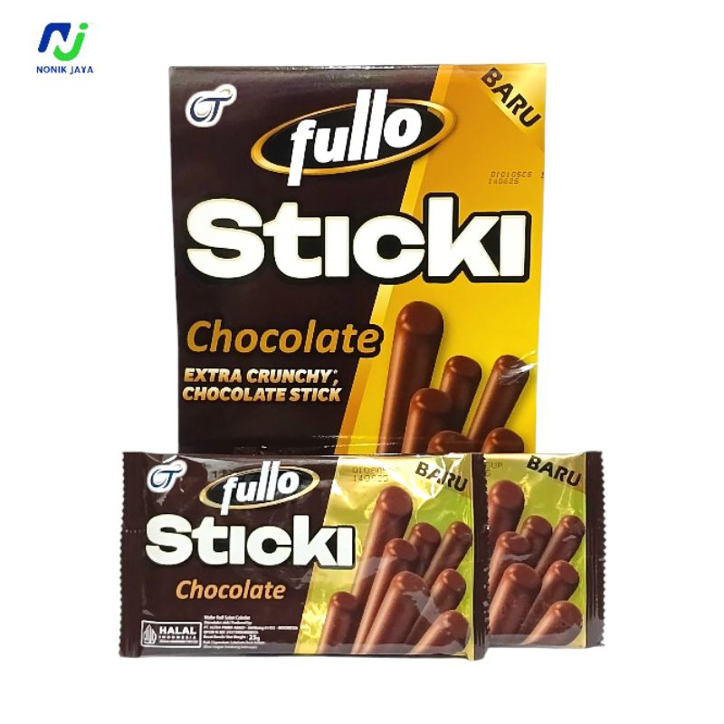 Jual Fullo Sticki Chocolate Extra Crunchy Box Isi 12 Pcs@25g | Shopee ...