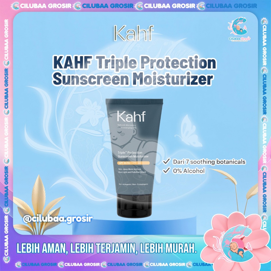 Jual KAHF Triple Protection Sunscreen Moisturizer SPF 30 PA+++ 30ML ...