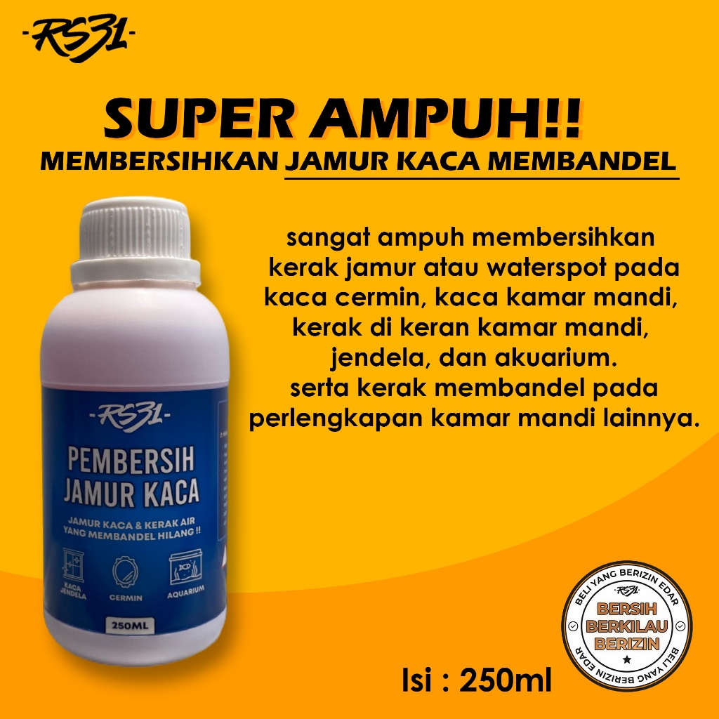 Jual RS31 Pembersih Jamur Kaca - Penghilang Kerak Jamur Jendela Rumah ...