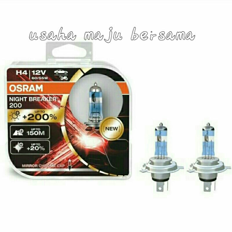 Jual Lampu Bohlam Headlamp Hologen Mobil Motor H4 Osram NB 200 Night ...