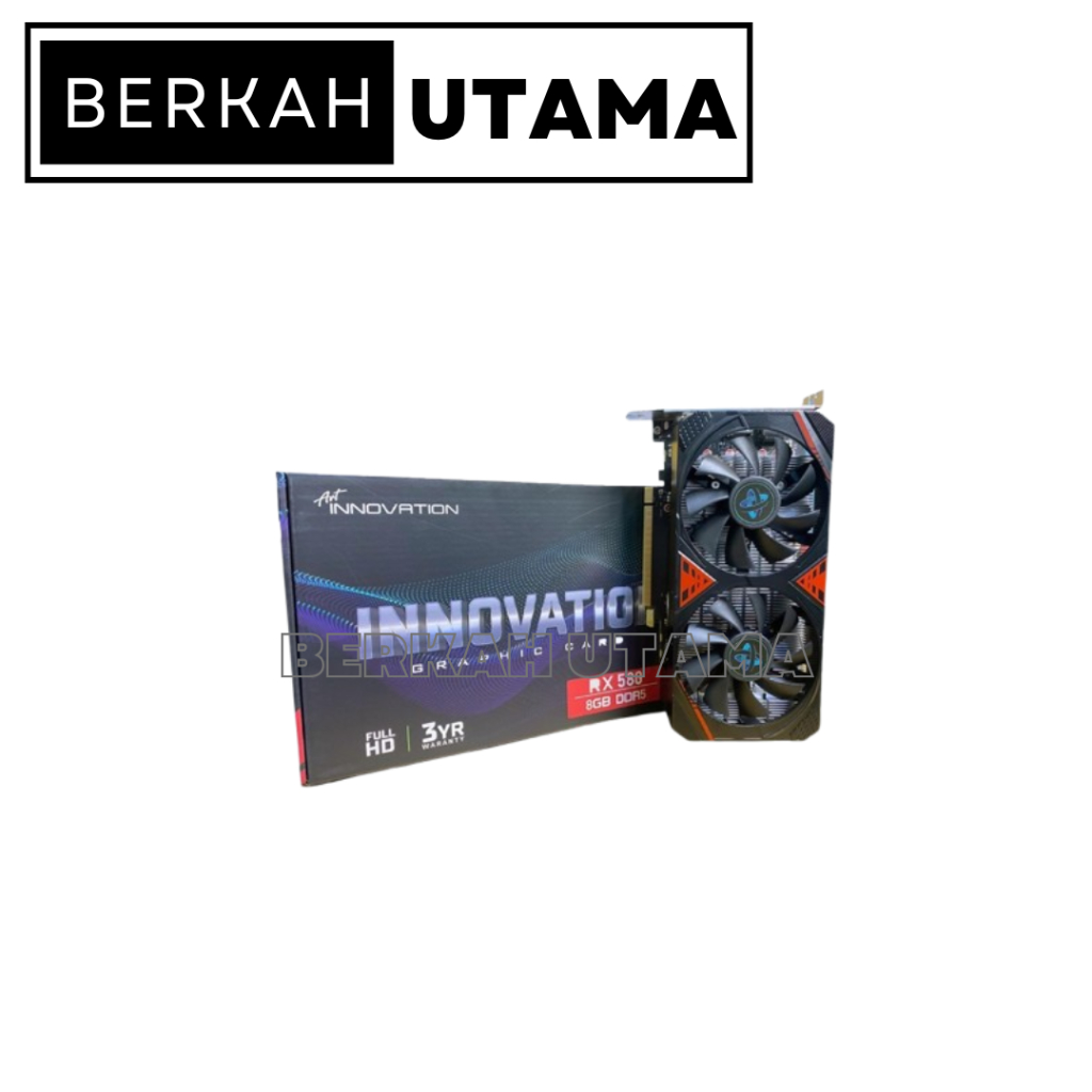 Jual VGA INNOVATION RX 580 RX580 8GB DDR5 DUAL FAN | Shopee Indonesia