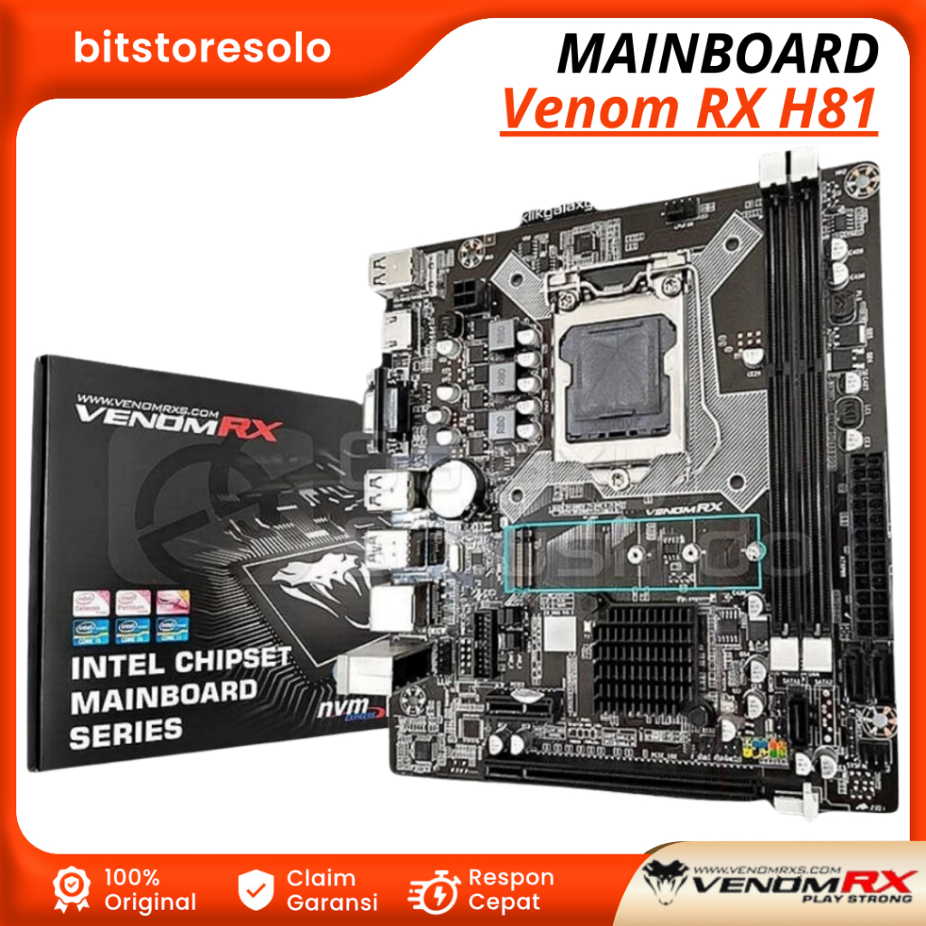Jual Mainboard Motherboard Mobo Venom RX H81 mATX LGA1150 | Shopee ...