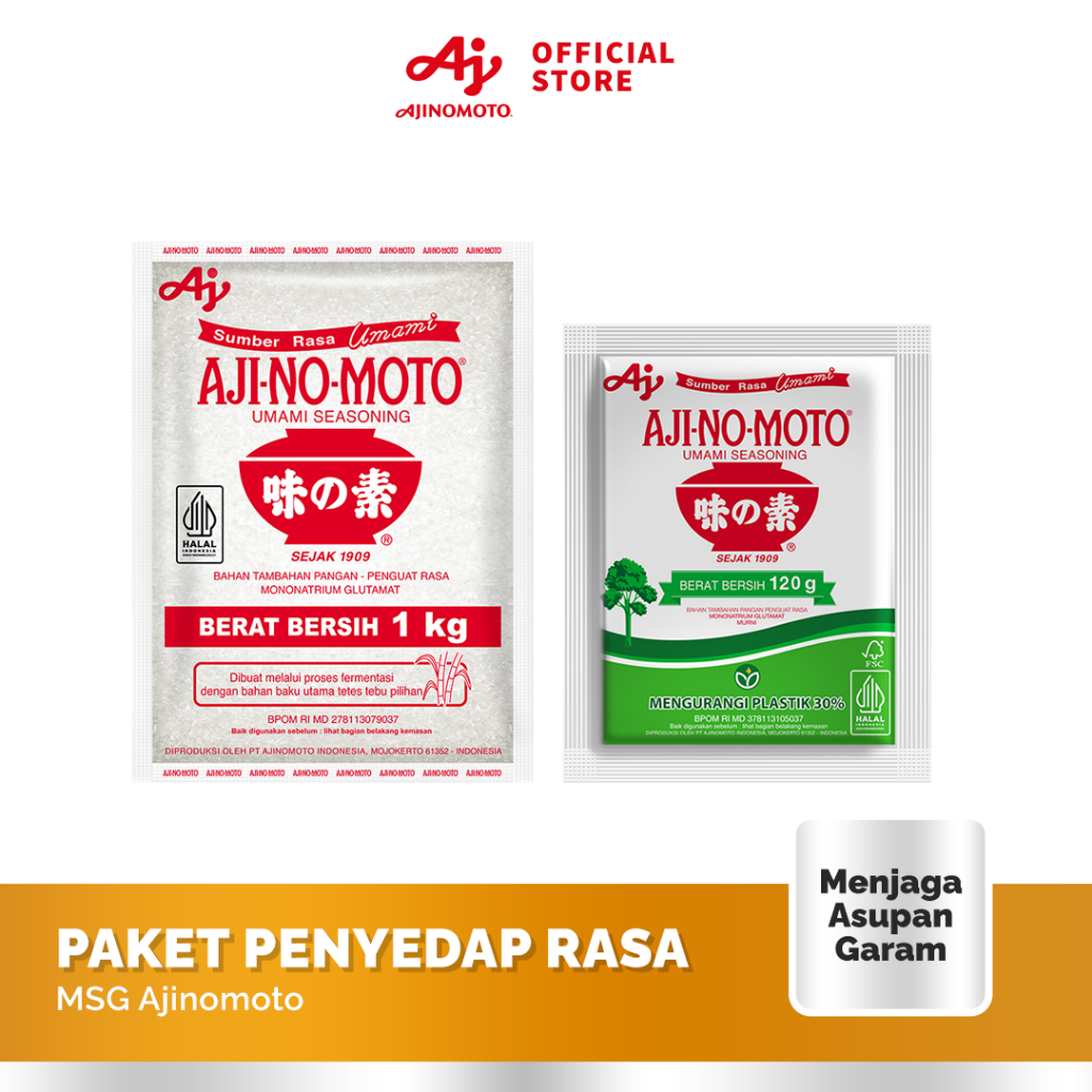 Jual Paket Penyedap Rasa - MSG Ajinomoto - Menjaga Asupan Garam ...