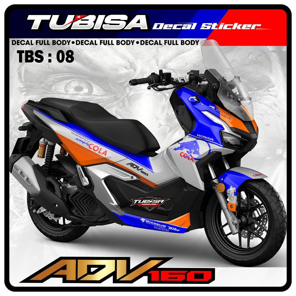 Jual Decal Sticker Striping Full Body ADV 160 Premium Racing. TBS.08 ...