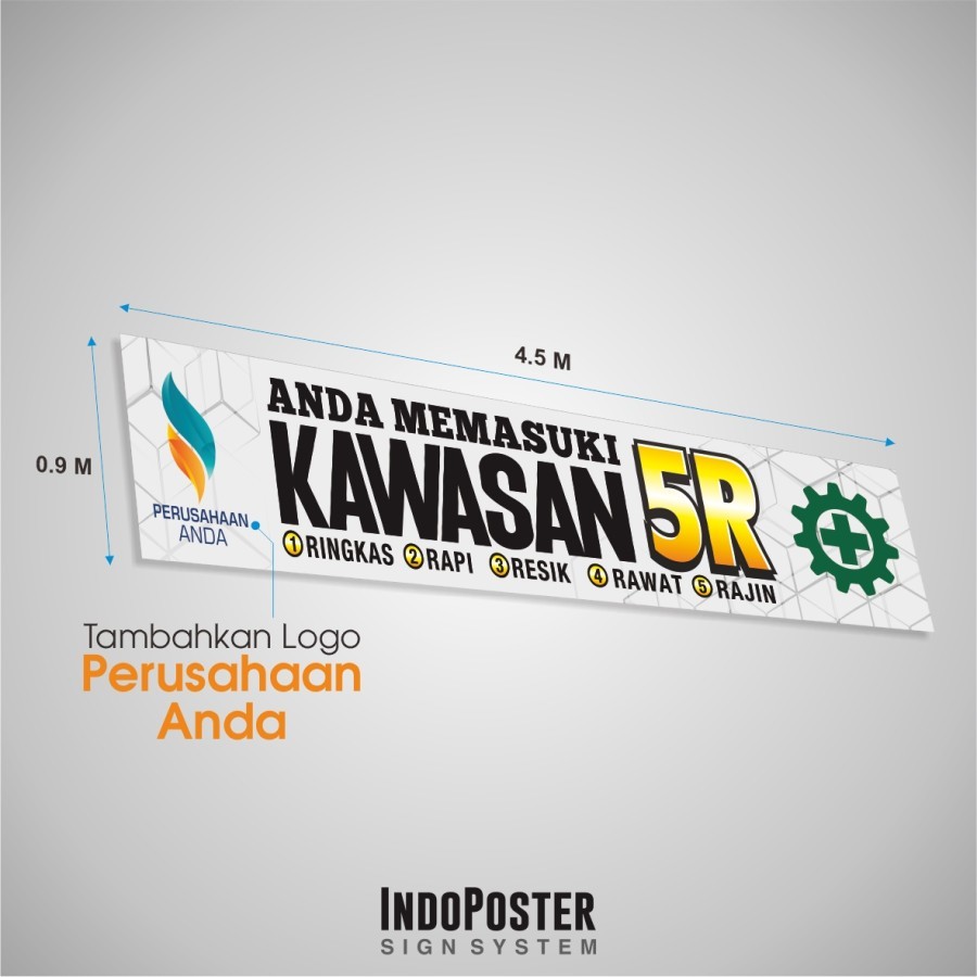 Jual Spanduk Banner K3 Keselamatan Kerja Slogan K3 Safety Anda Memasuki ...
