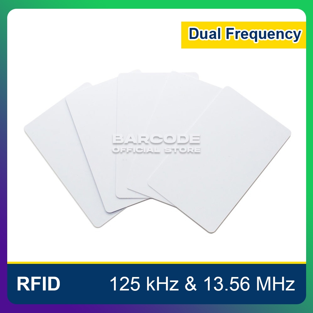 Jual RFID 125 kHz & 13.56 MHz Kartu PVC Card Dual Frequency Tag ...