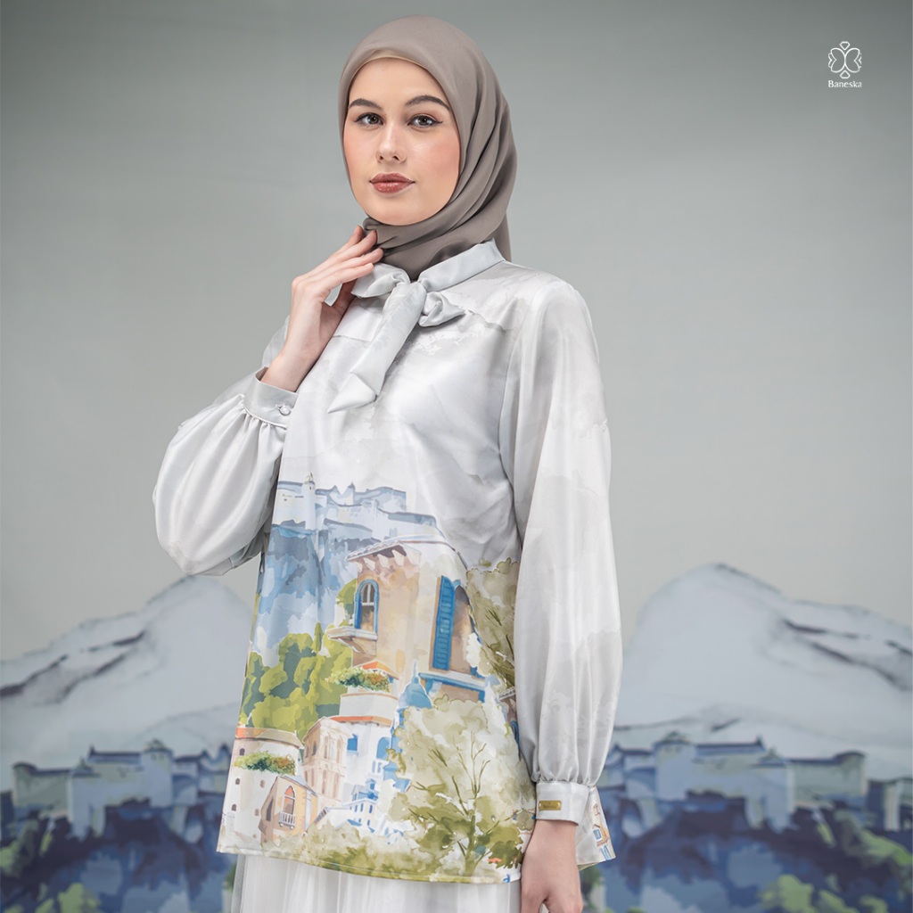 Jual Baneska Blouse Premium Atasan Wanita Klara Series | Shopee Indonesia
