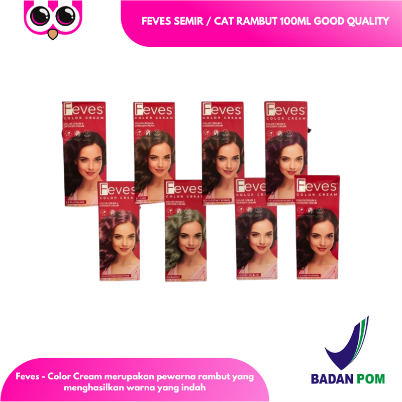 Jual FEVES SEMIR / CAT RAMBUT 100ML GOOD QUALITY | Shopee Indonesia