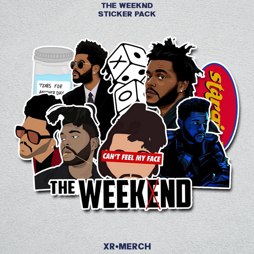 Jual Sticker Aesthetic The Weeknd Waterproof Anti Air | Stiker Laptop ...