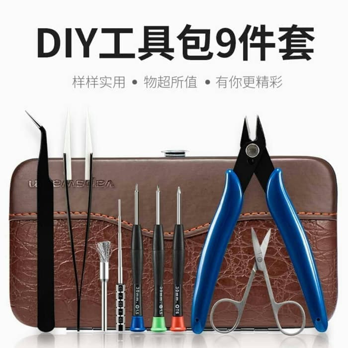 Jual Dompet Tool Kit Set Vpswarm 9 in 1 - DIY - Toolkit Tang Obeng ...