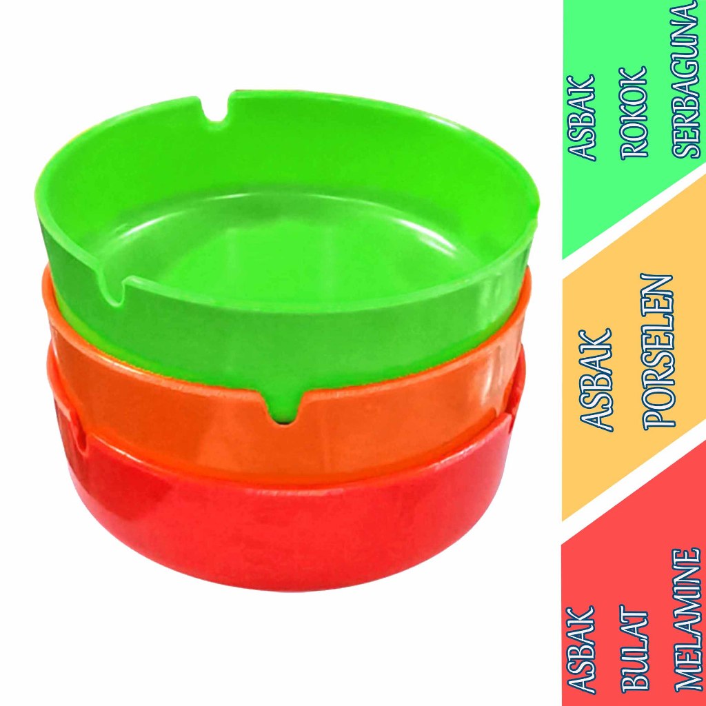 Jual Asbak Rokok Serbaguna - Asbak Porselen - Asbak Bulat Melamine ...