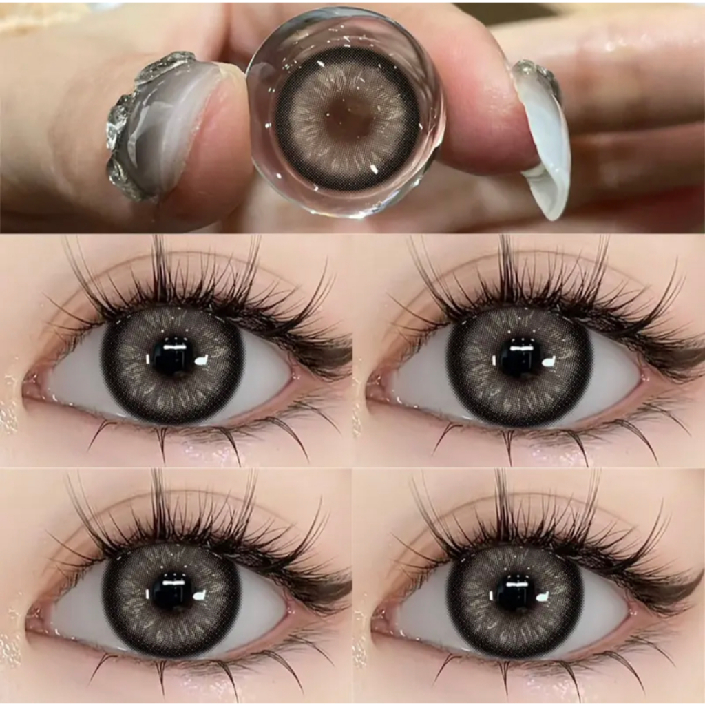 Jual Eyeshare Gray Lensa Kontak 1Pasang 14.5mm Soflen Soflens Big eye ...