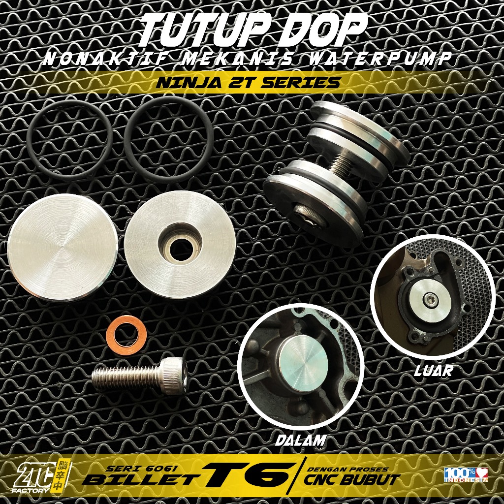 Jual TUTUP DOP NONAKTIF MEKANIS WATERPUMP NINJA 2TAK SERIES DOP ...