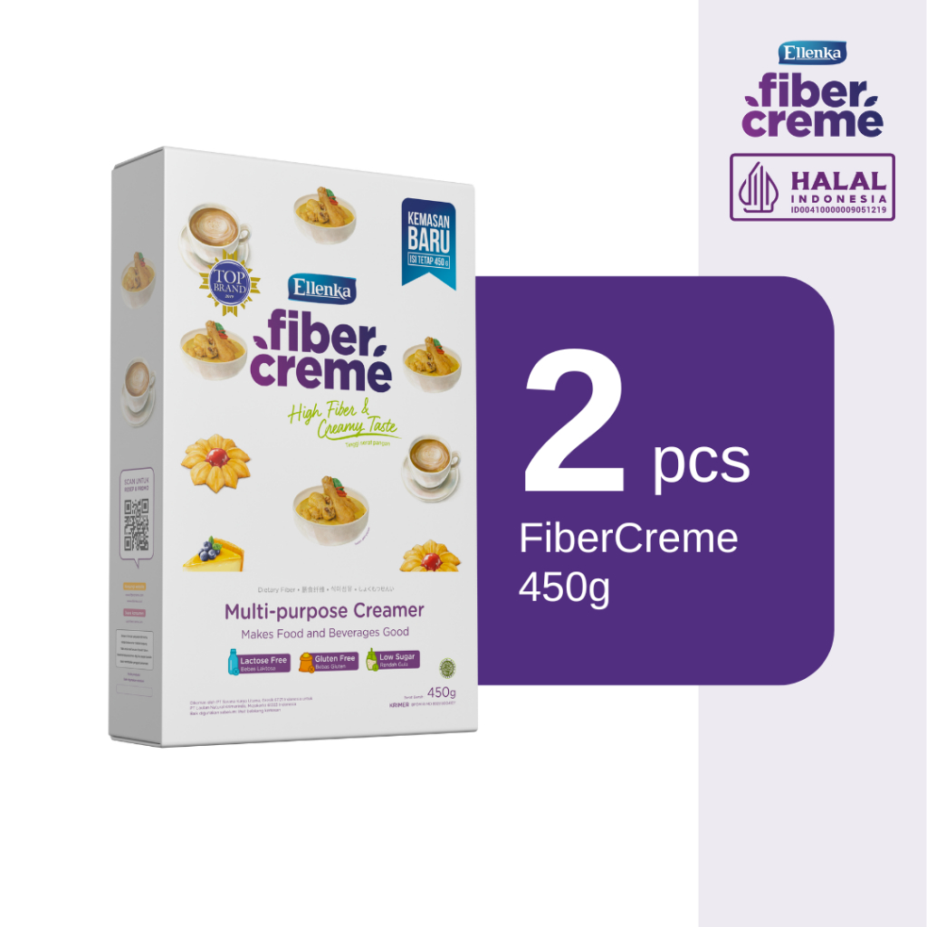 Jual FiberCreme Krimer Bubuk Serbaguna 450 gr - 2 Pcs | Shopee Indonesia