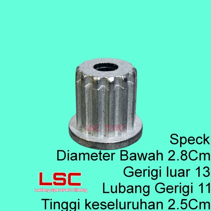 Jual Inti Pulsator Lubang Gigi 11 Umum Besi Gigi Pulisator As Dalam ...