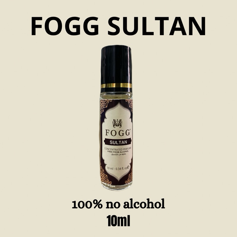 Jual fogg SULTAN concentrated perfume free from alcohol 10ml | Shopee ...