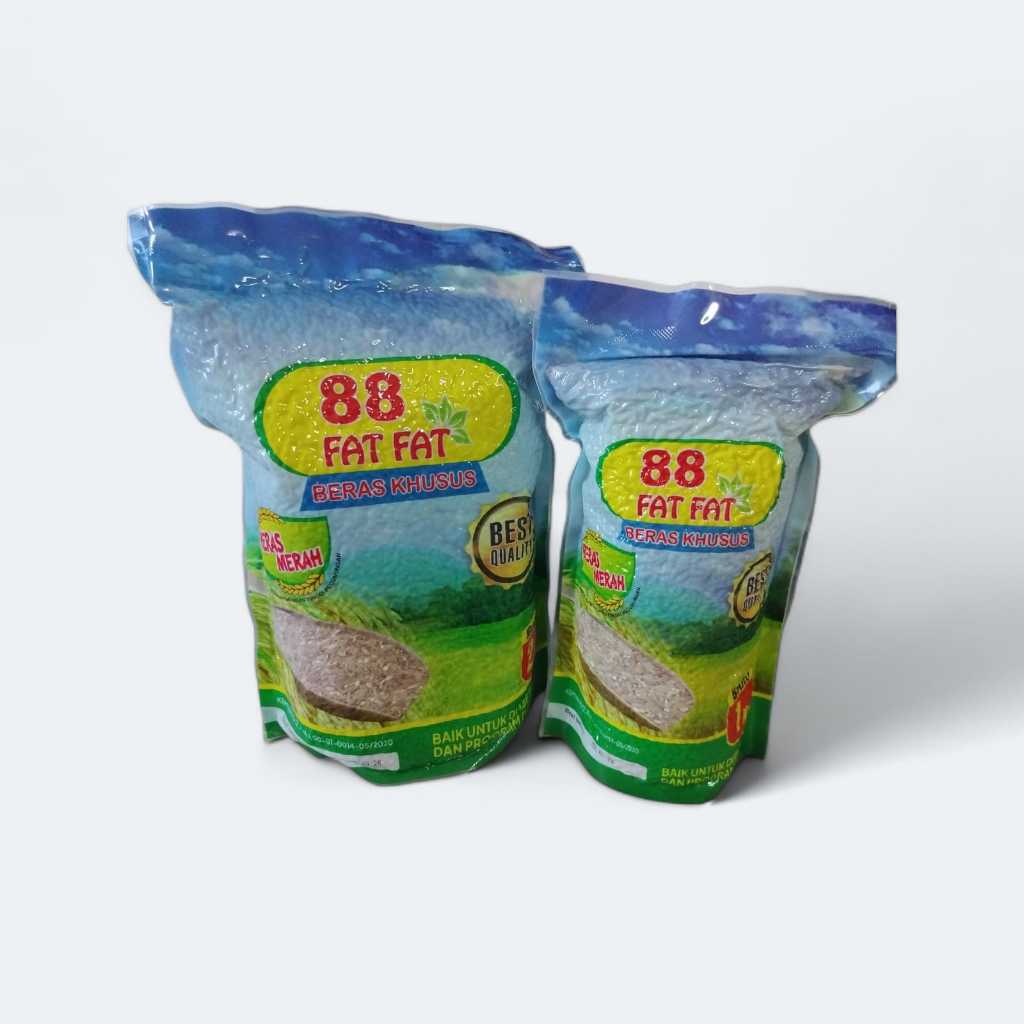 Jual Beras Merah 88 FAT FAT 1kg (Beras Khusus) | Shopee Indonesia