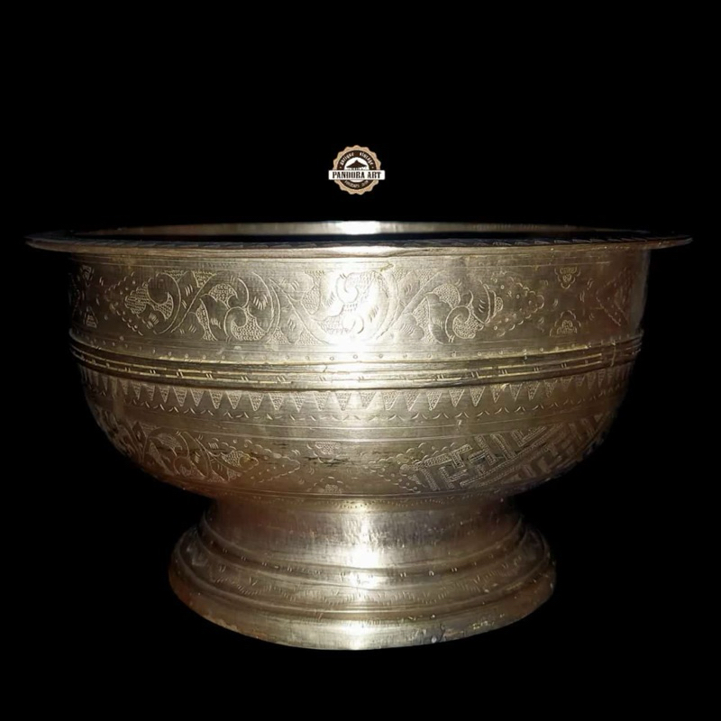Jual Bokor kuningan ukir lawas CANTIK size BESAR ( B724 ) | Shopee ...