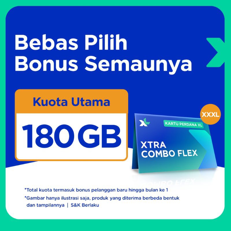 Jual Fs Kartu Perdana Internet XL Combo Flex XXXL Full 24 Jam 30 Hari ...
