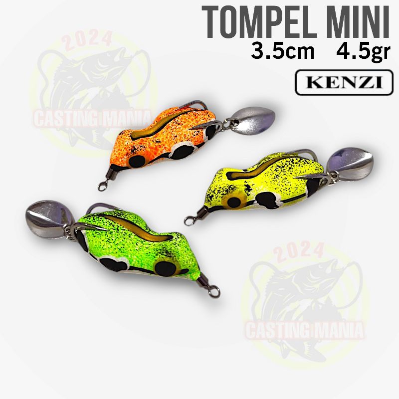 Jual SOFT FROG TOMPEL MINI (UL) 3.5cm 4.5gr Hook Kenzi Umpan Casting ...