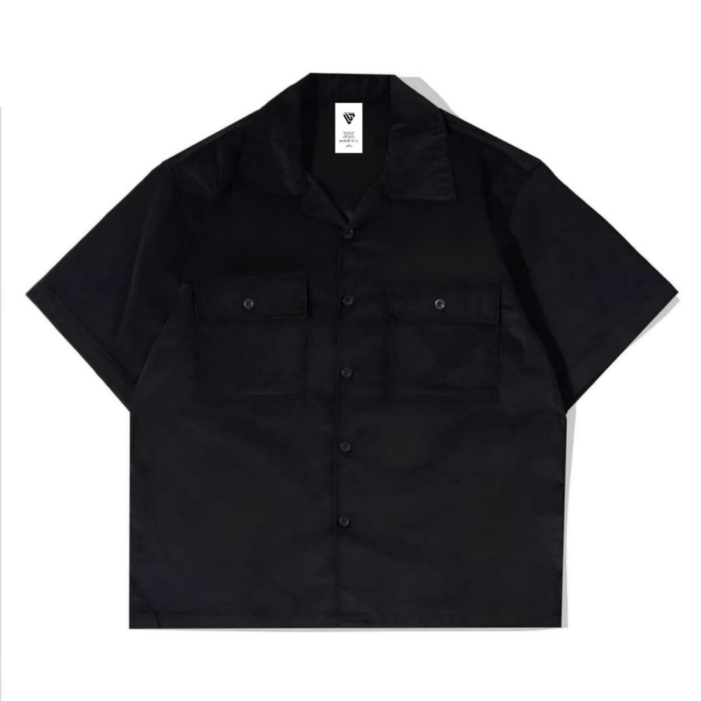 Jual Vicino Leggero - Workshirt polos Hitam - Kemeja Kerja Hitam Unisex ...
