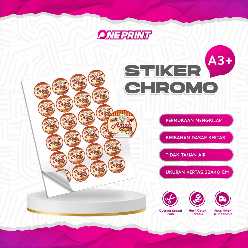 Jual STIKER LABEL || STIKER CHROMO | Shopee Indonesia