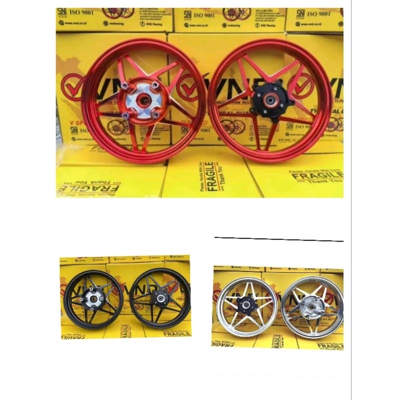 Jual VELG RACING VND V SPEED V1 PCX 160 CBS/PCX 160 ABS UKURAN 185/215-14 | Shopee Indonesia