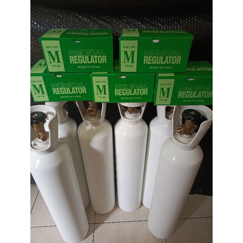 Jual TABUNG OKSIGEN O2 1M3+REGULATOR lengkap | Shopee Indonesia