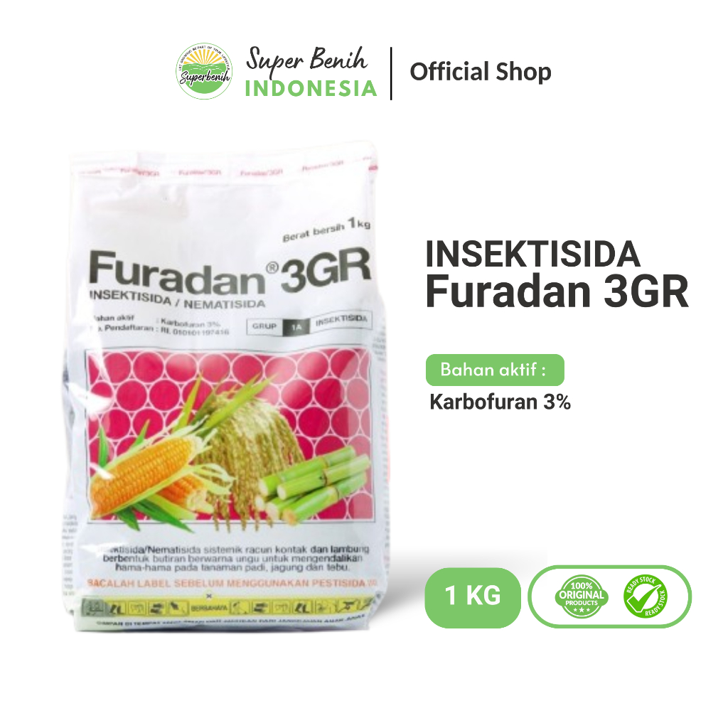Jual 1 KG - INSEKTISIDA FURADAN 3GR KEMASAN PABRIK, PENGENDALI HAMA ...