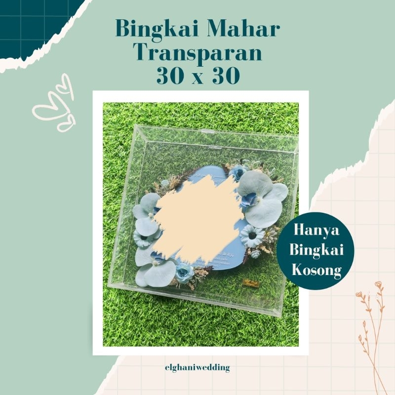 Jual elghani wedding - Bingkai Mahar 20x30cm - Bingkai Mahar Transparan ...