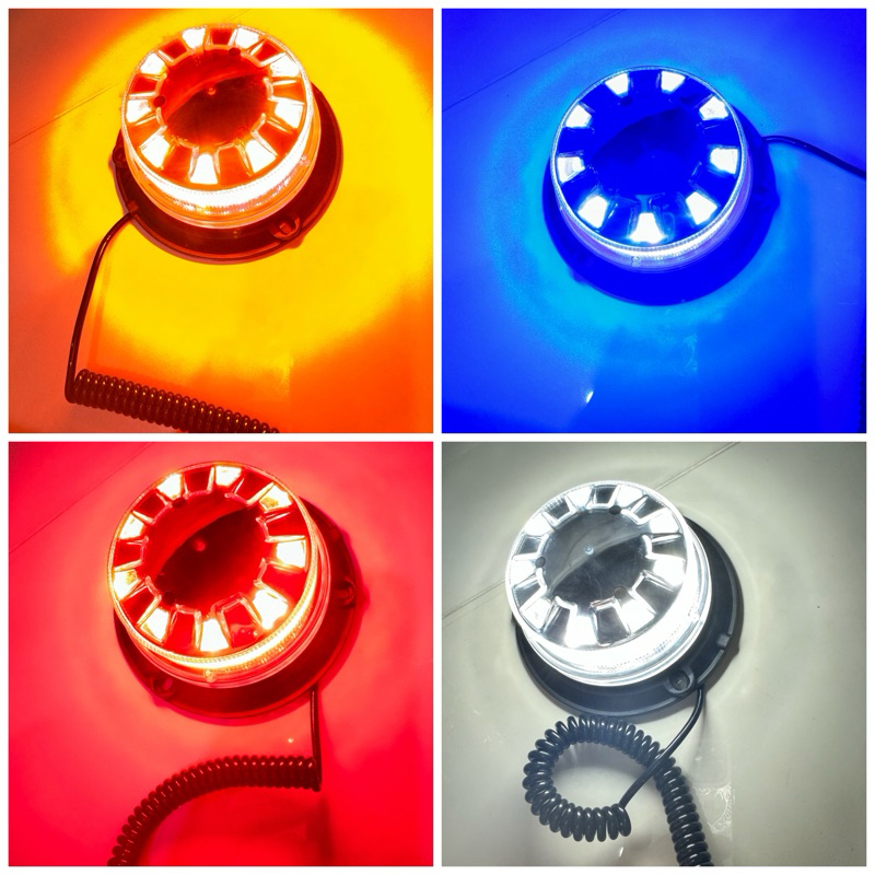 Jual LED Beacon Rotary Forklift Volvo Alat Berat Kuning 12V 24V Nyala 8 ...