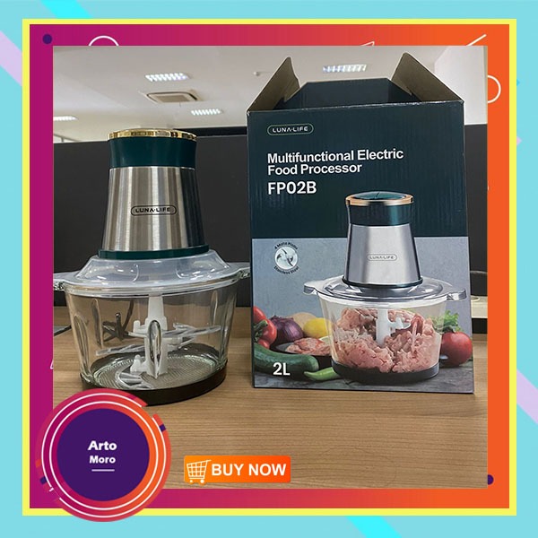 Jual Luna Life FP02B Blender Chopper Kaca 2 Liter - Penggiling Daging ...