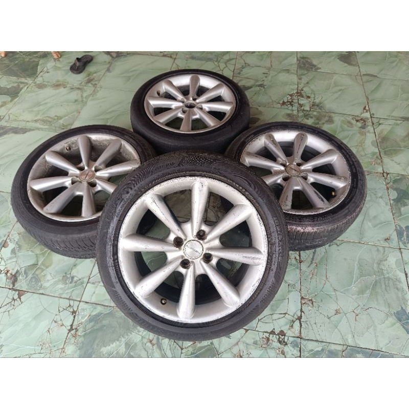Jual VELG OEM SIRION DRIFT RING 16 PCD 4X100 LEBAR 7 ET45 BY COMPOMOTIVE PLUS BAN 185 55 BONUSAN ...