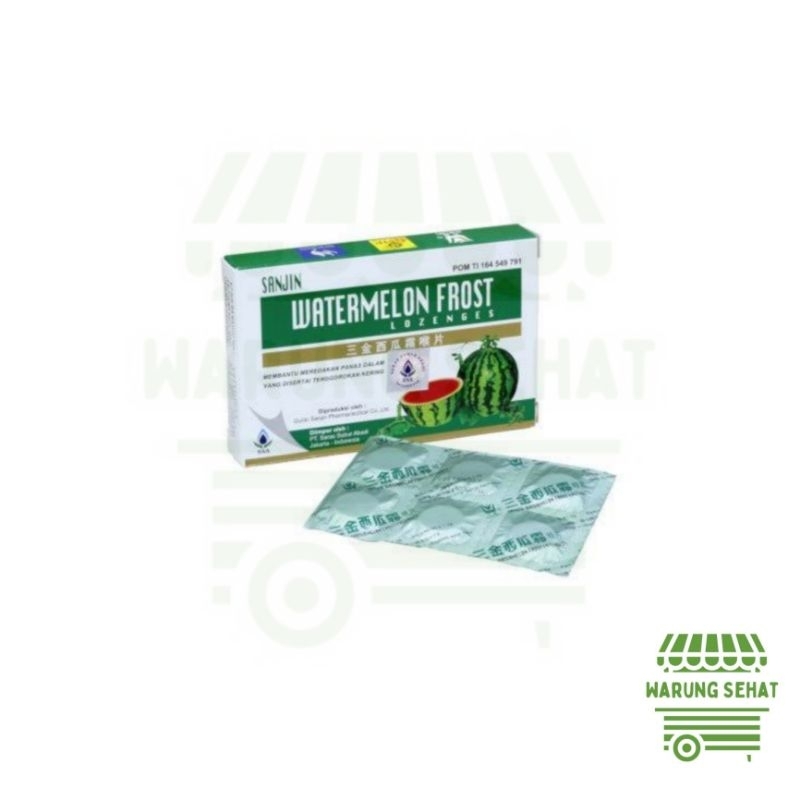 Jual SANJIN WATERMELON FROST Lozenges - Permen pereda panas dalam (1 ...