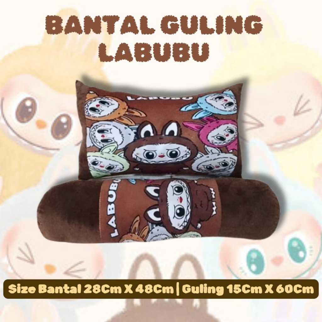 Jual BANTAL GULING ANAK SET LABUBU/BAHAN HALUS/DAKRON/VIRAL/BISA UNTUK ...
