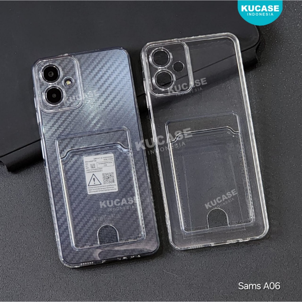 Jual Samsung A06 4G Samsung A05 Samsung A05S Case Bening Card Slot Foto / Kartu Casing Wallet ...